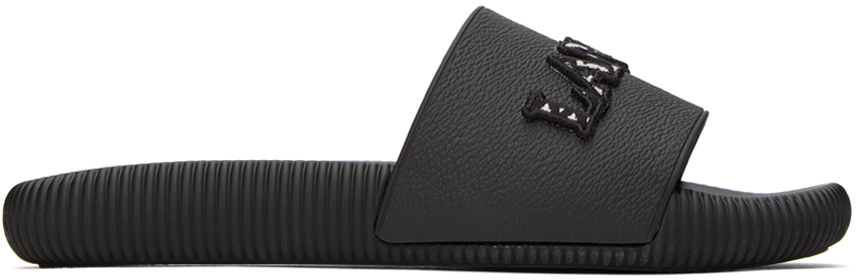 Lanvin Black Arpege Slides Lanvin