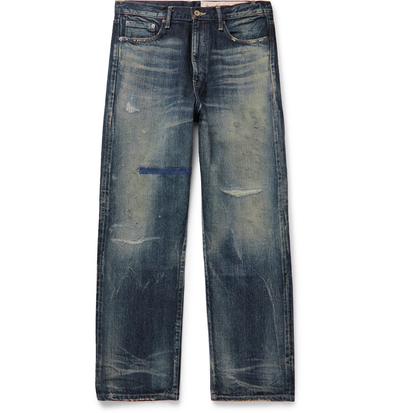 Neighborhood - Block Savage Distressed Denim Jeans - Blue Neighborhood