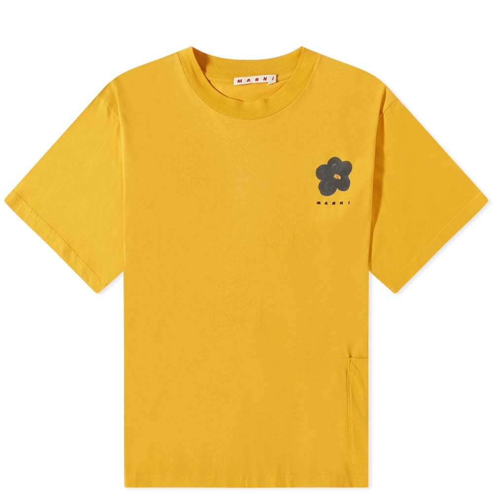 Marni Black Daisy Logo Tee Marni
