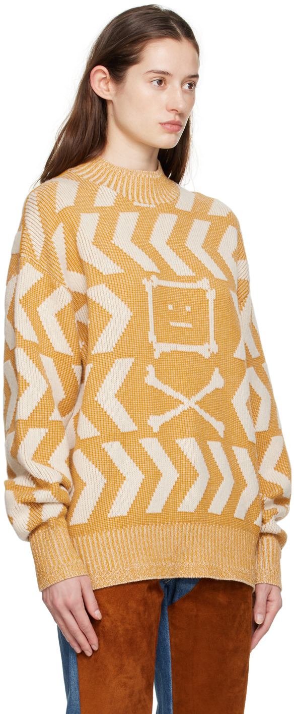 Acne Studios Yellow Mock Neck Sweater Acne Studios