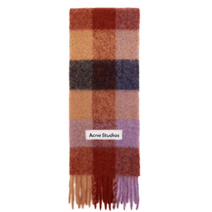 Acne Studios Multicolor Check Scarf Acne Studios