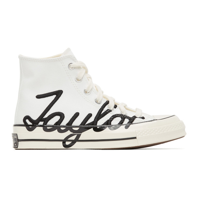 Converse White Signature Chuck 70 High Sneakers Converse