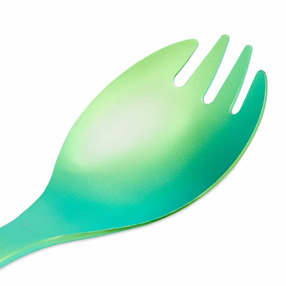 Snow Peak Titanium Spork in Green Snow Peak