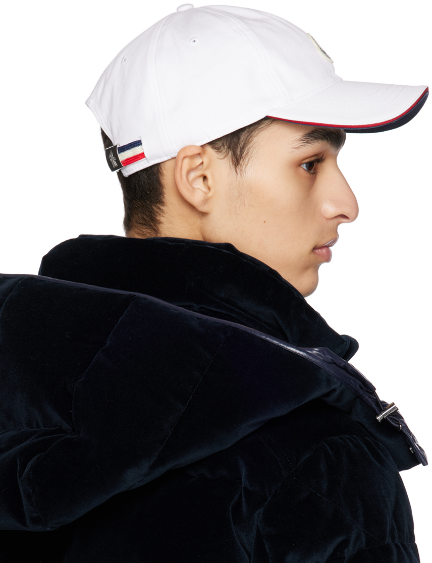 Moncler White Logo Cap Moncler