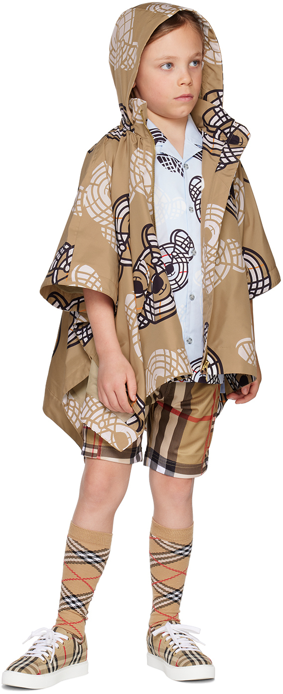 Burberry Kids Beige Thomas Bear Cape Burberry