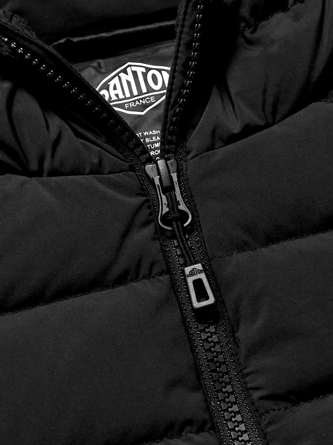 Danton - Logo-Appliquéd Quilted Shell Hooded Down Jacket - Black Danton