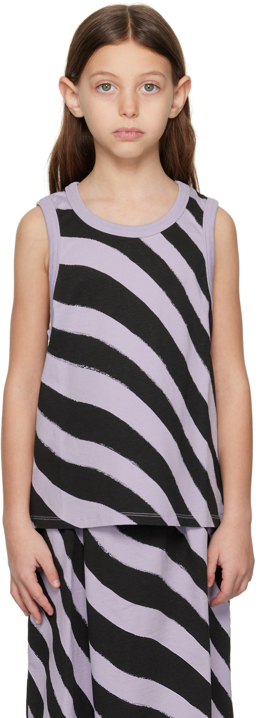 Main Story Kids Gray Striped Tank Top