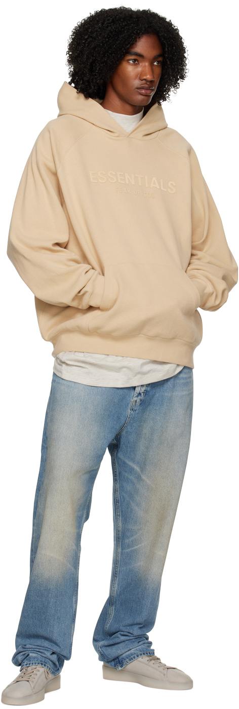 Essentials Beige Raglan Hoodie Essentials