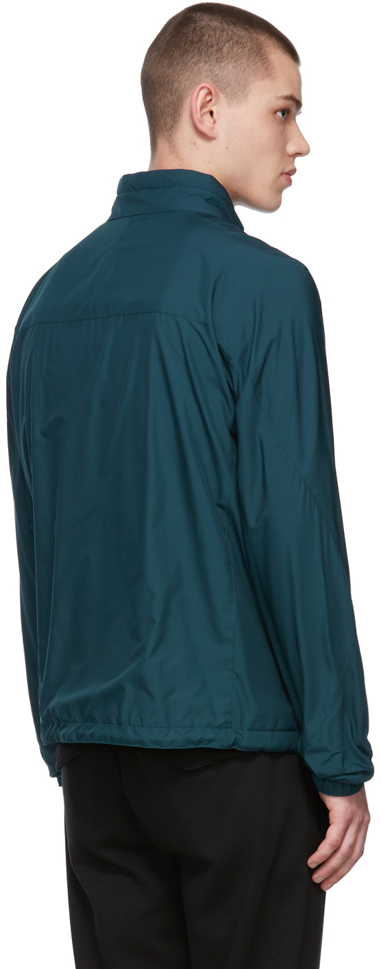 Ermenegildo Zegna Reversible Blue Packaway Zephyr Light Bomber Jacket ...