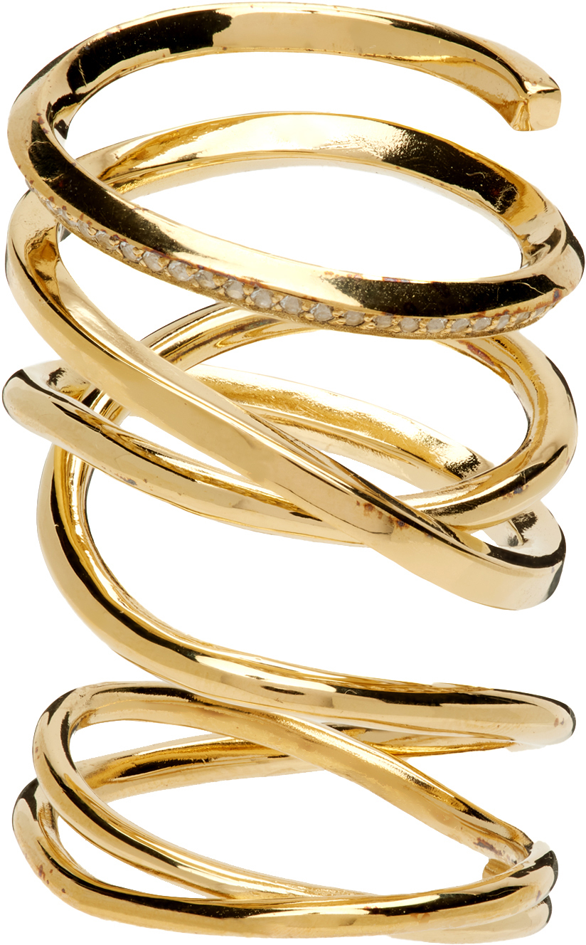 Completedworks Gold Coil Ring Completedworks