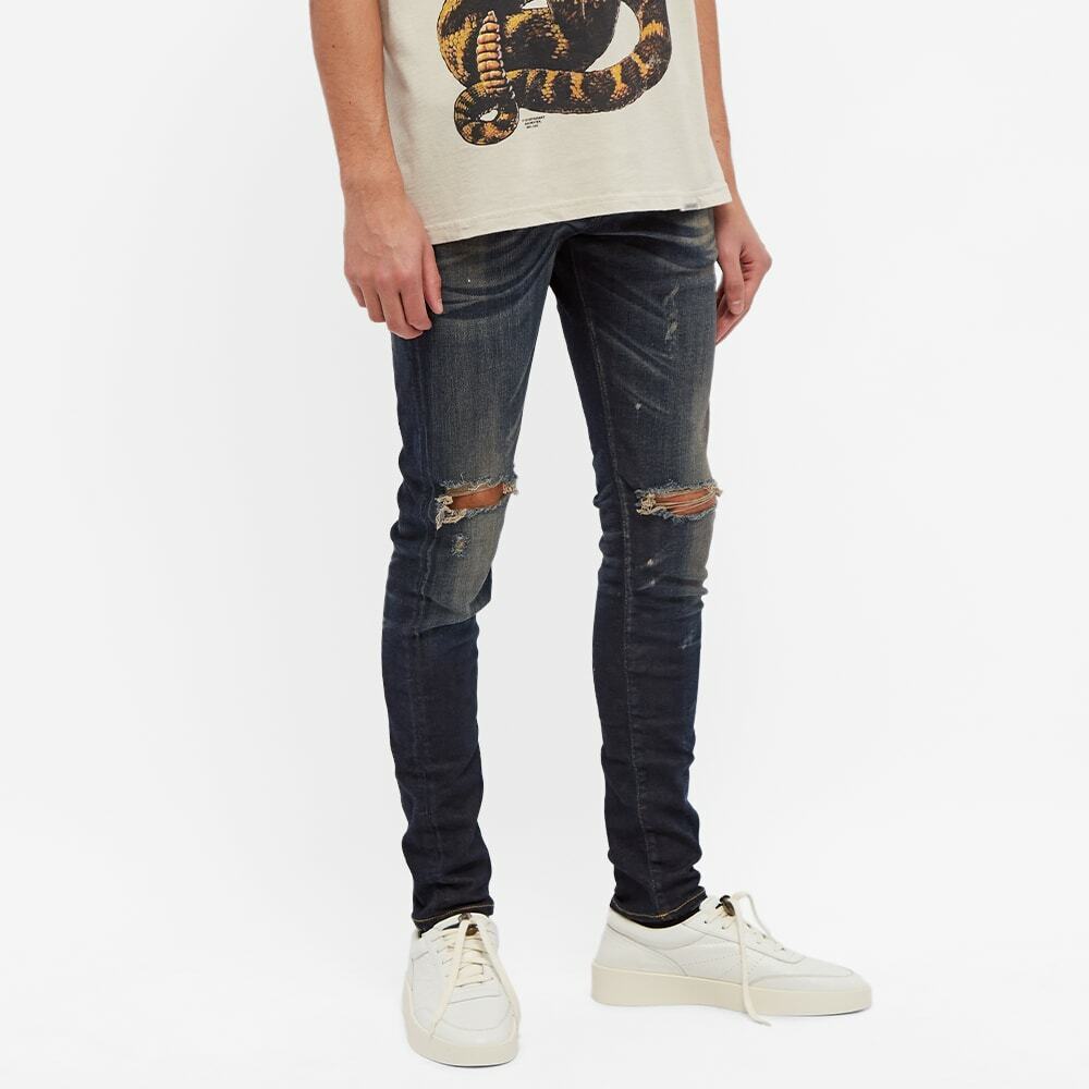 Represent Men's Destroyer Denim Jean in Classic Blue Represent