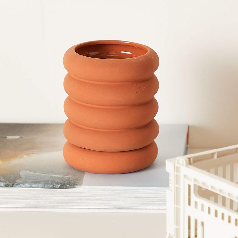 Areaware Stacking Planter Mini - Tall in Terracotta Areaware