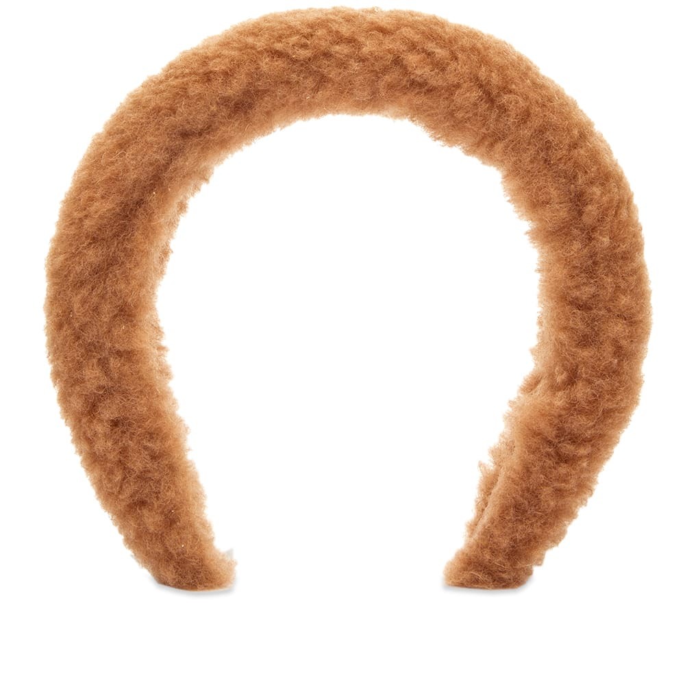 Max Mara Women's Teddy Headband in Camel Max Mara