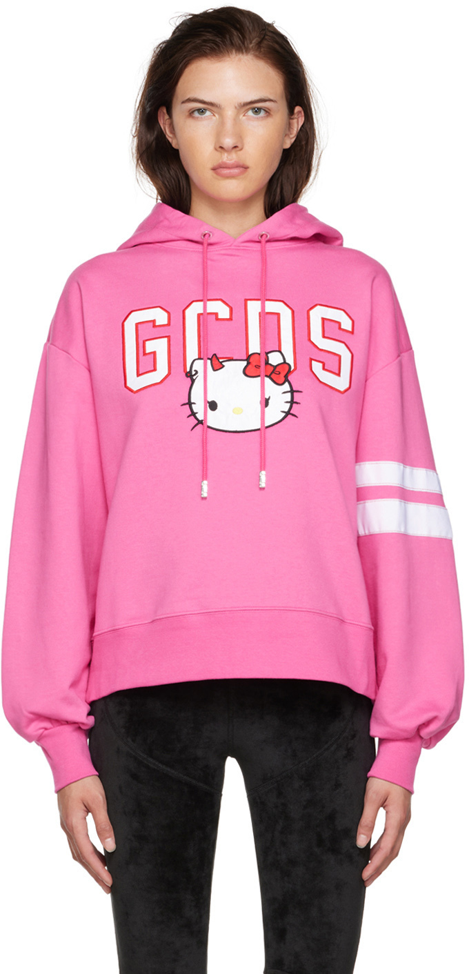 GCDS Pink Hello Kitty Hoodie GCDS