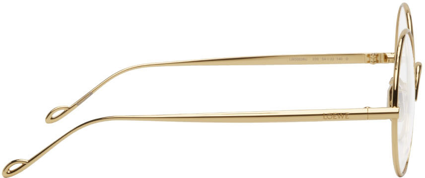 Loewe Gold Metal Frame Glasses Loewe