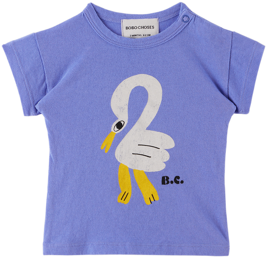 Bobo Choses Baby Blue Pelican T-Shirt Bobo Choses