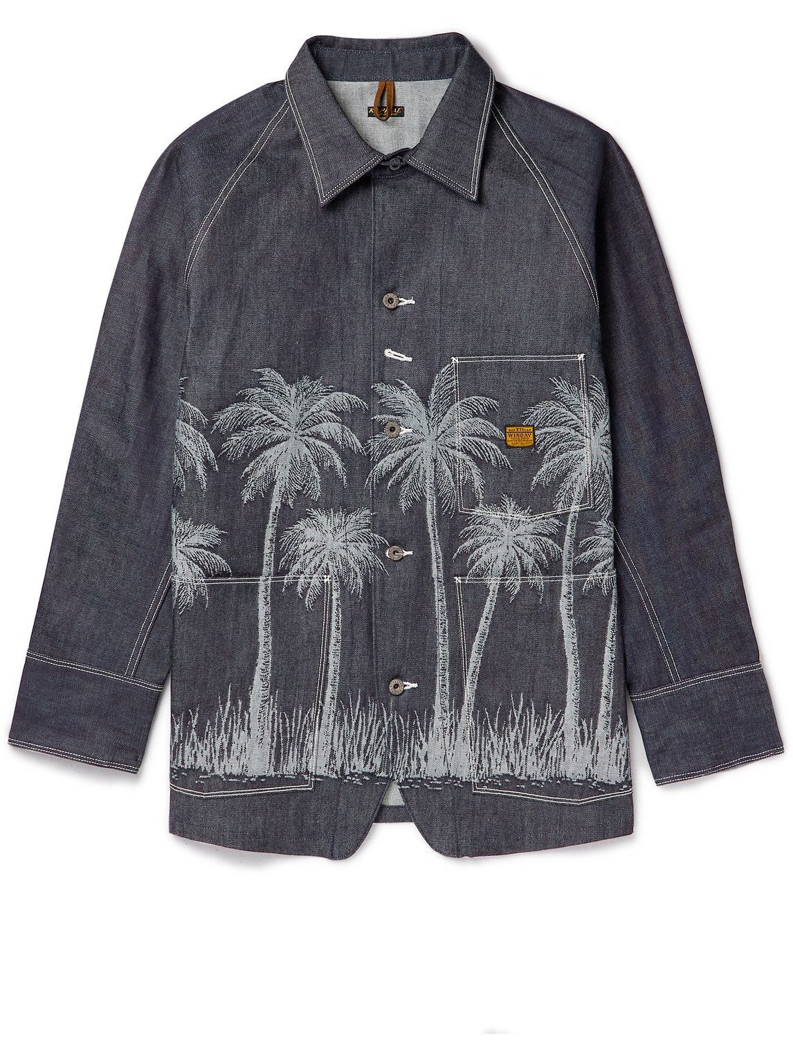 KAPITAL - Denim-Jacquard Jacket - Blue KAPITAL