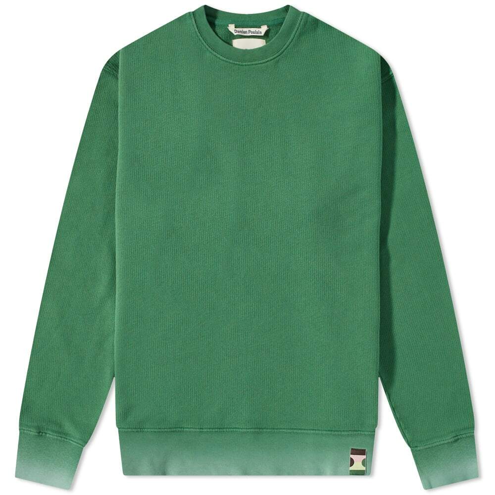 Folk Men's Gradient Boxy Crew Sweat in Green Gradient Folk