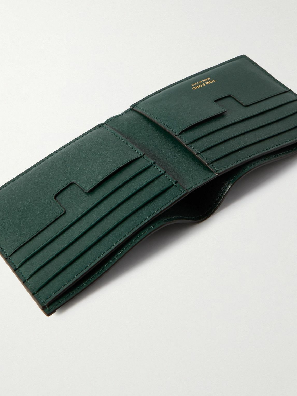 TOM FORD - Croc-Effect Leather Billfold Wallet TOM FORD