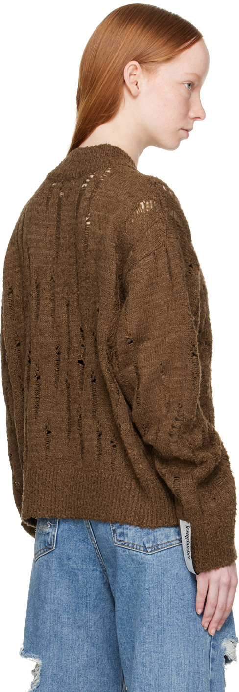 lesugiatelier Brown Damaged Sweater lesugiatelier