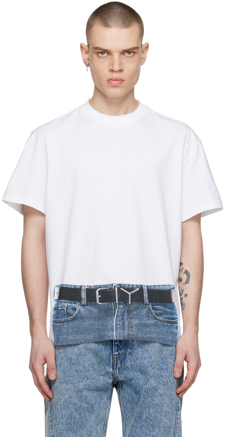 Y/Project White Jean Paul Gaultier Edition T-Shirt Y/Project