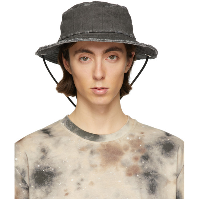 Diesel Red Tag Black A-Cold-Wall* Edition Denim Bucket Hat Diesel