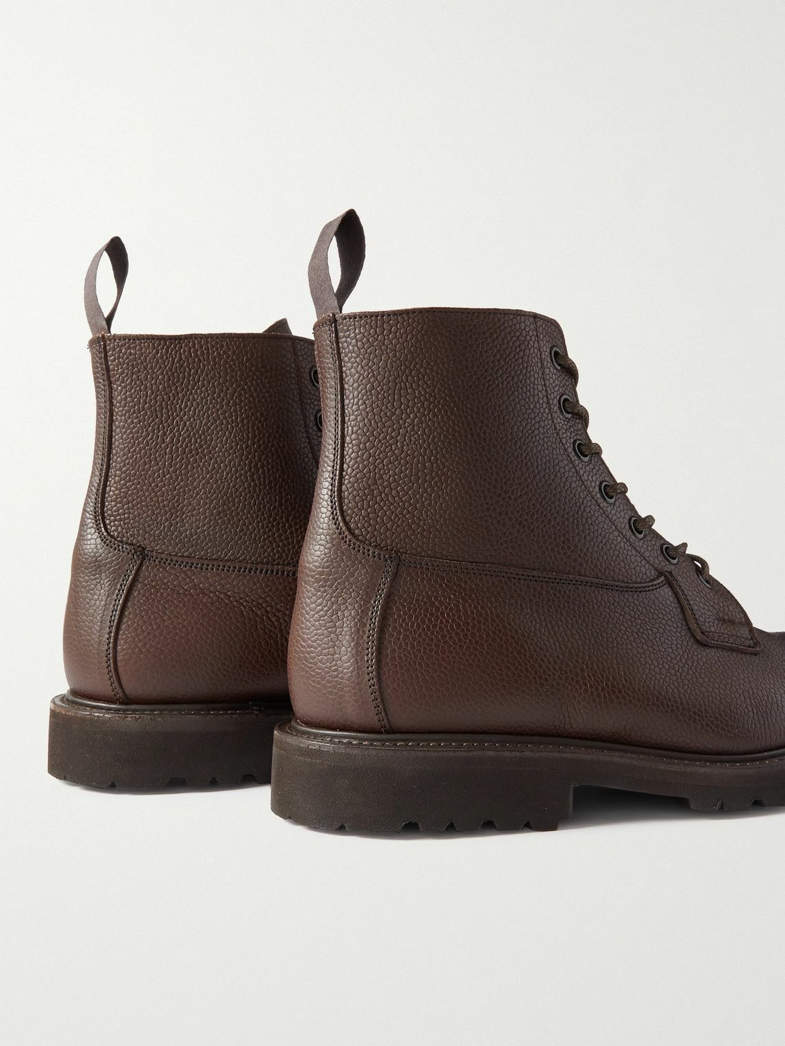 Tricker's - Grassmere Pebble-Grain Leather Boots - Brown Tricker's