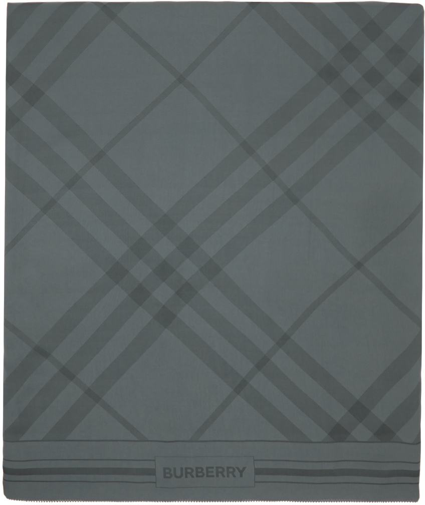 Burberry Gray Argyle Scarf Burberry