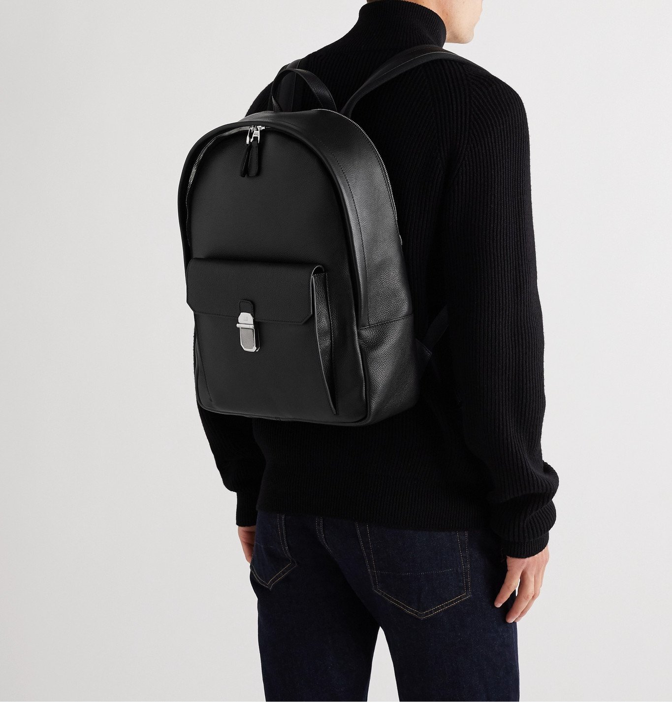 Dunhill - Belgrave Full-Grain Leather Backpack - Black Dunhill