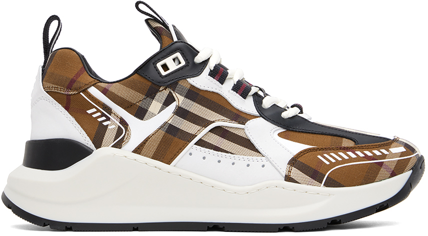 Burberry Brown Vintage Check Sneakers Burberry