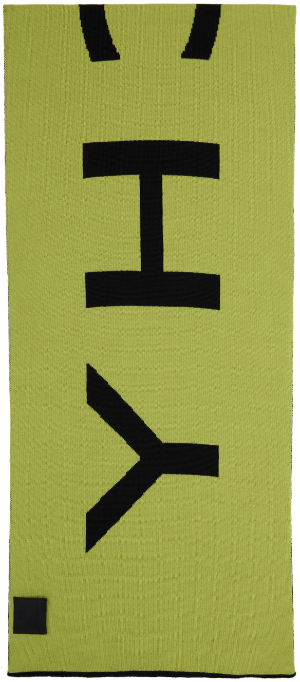 Givenchy Black & Green Logo Scarf Givenchy