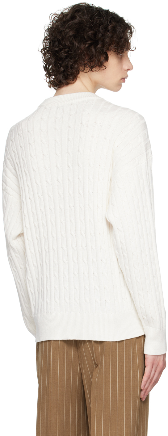 Filippa K White Braided Sweater Filippa K