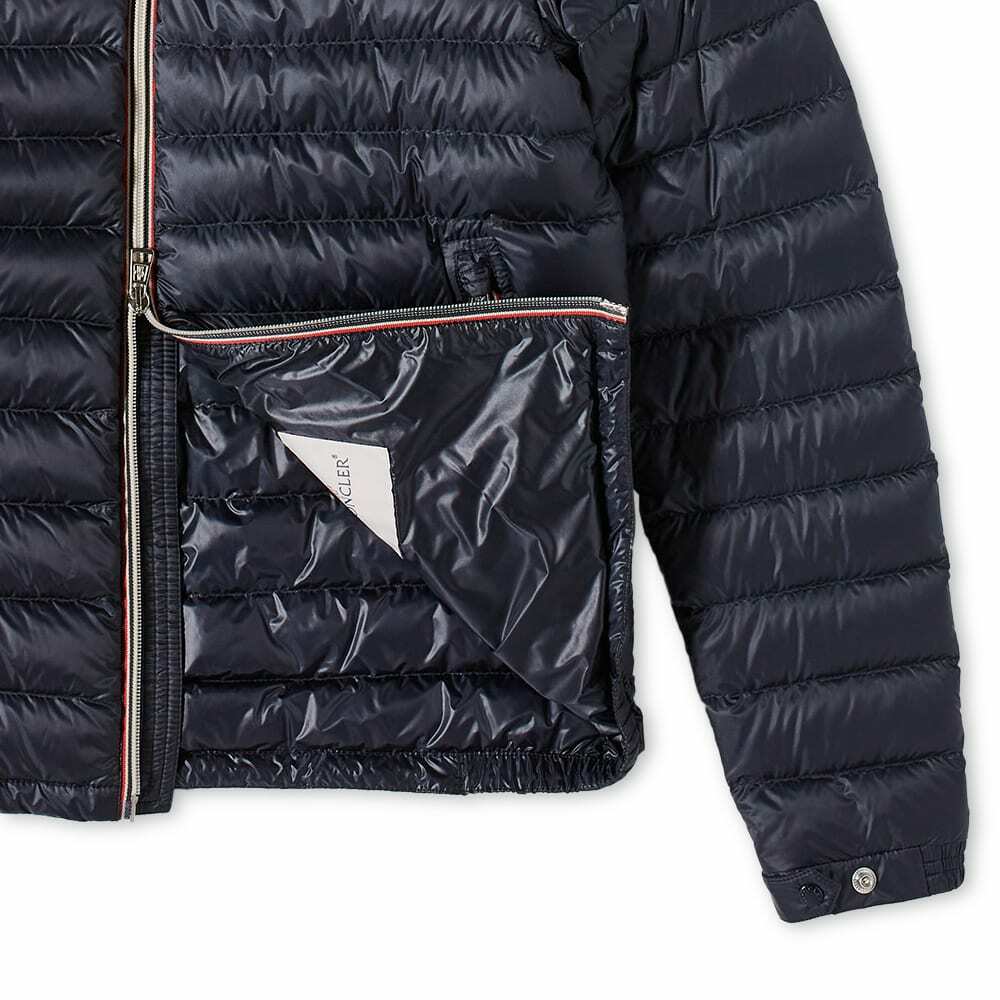 Moncler Men's Daniel Tricolore Zip Down Filled Jacket in Navy Moncler