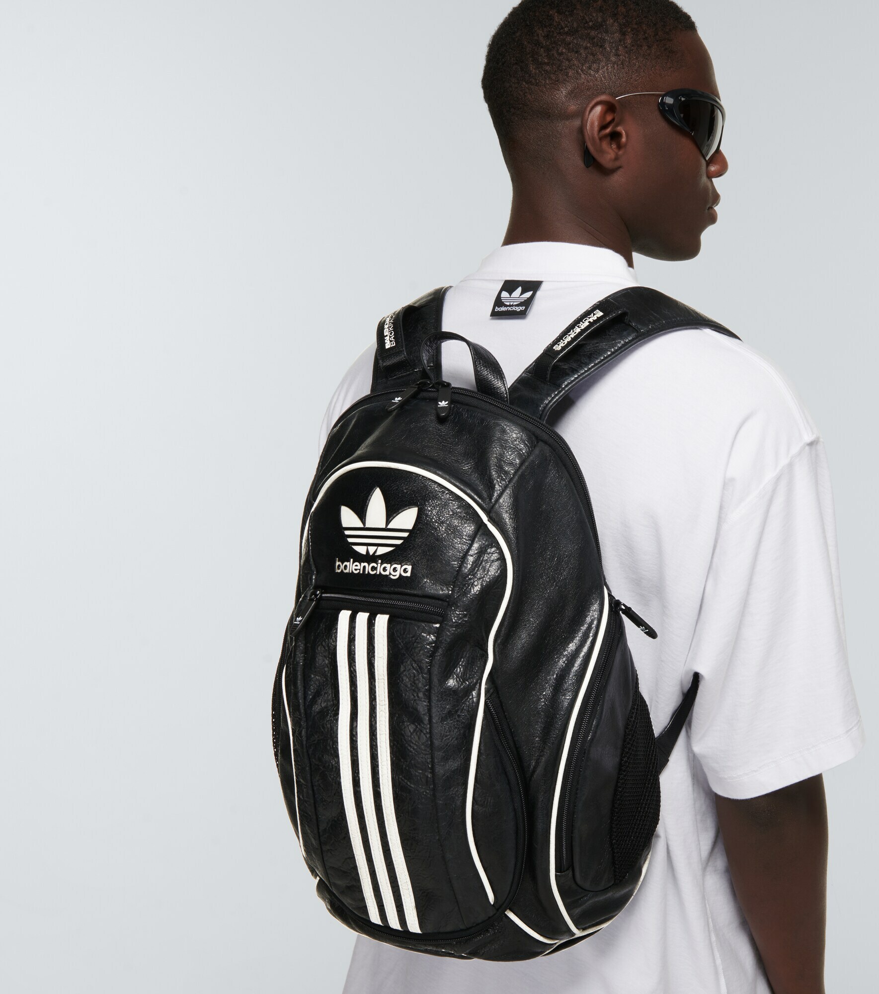 Balenciaga - x Adidas leather backpack Balenciaga