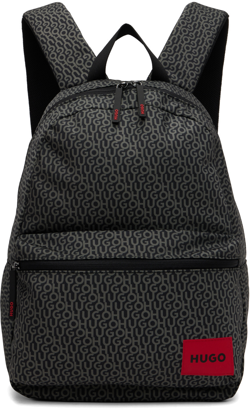 Hugo Black & Gray Ethon Backpack Hugo Boss