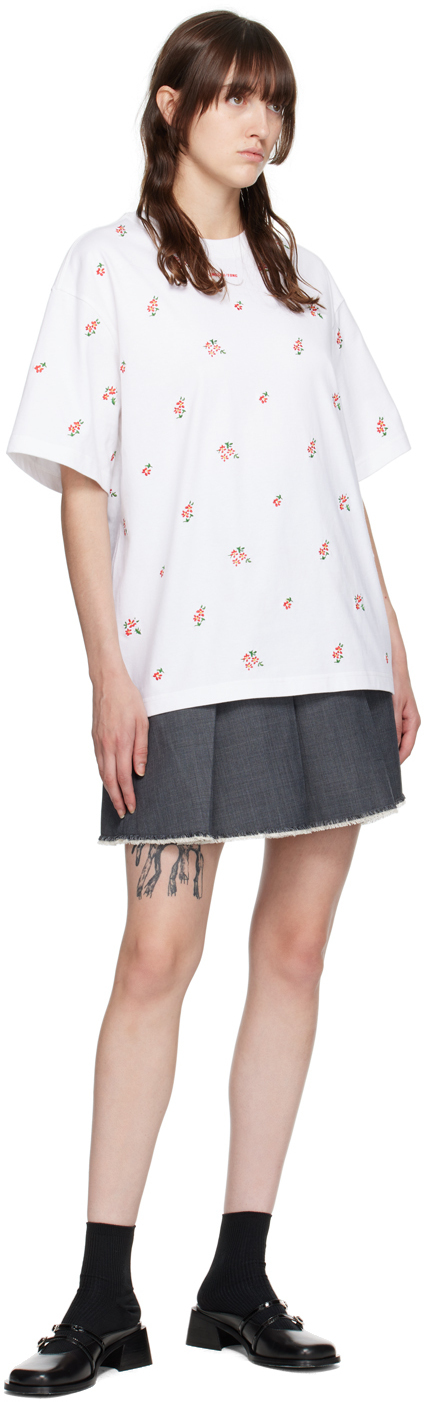 Shushu/Tong White Embroidered T-Shirt Shushu/Tong