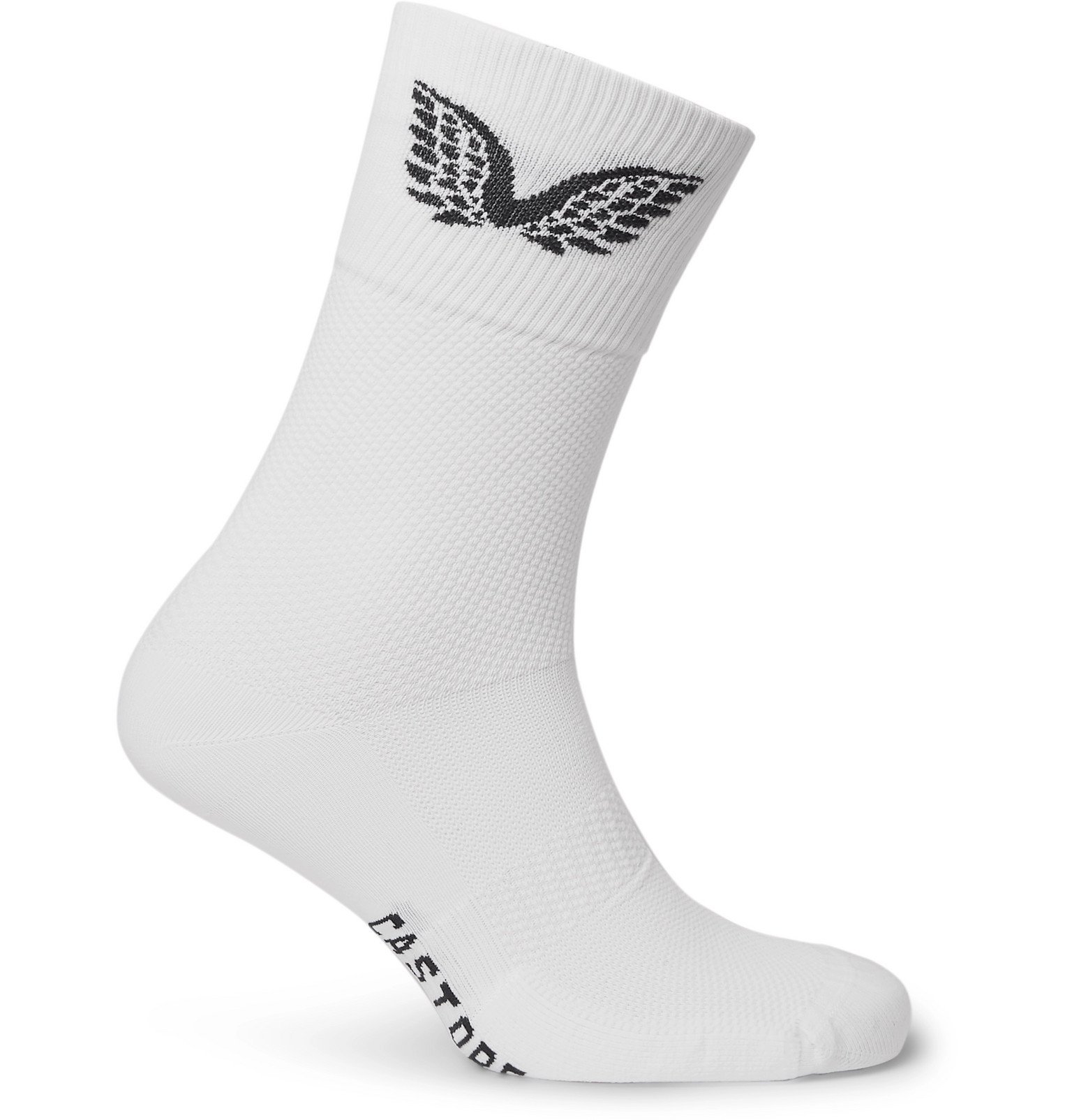 CASTORE - Xerez Logo-Intarsia Stretch-Jersey Socks - White CASTORE