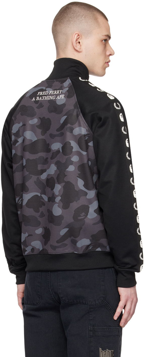 BAPE Black Fred Perry Edition Track Jacket A Bathing Ape