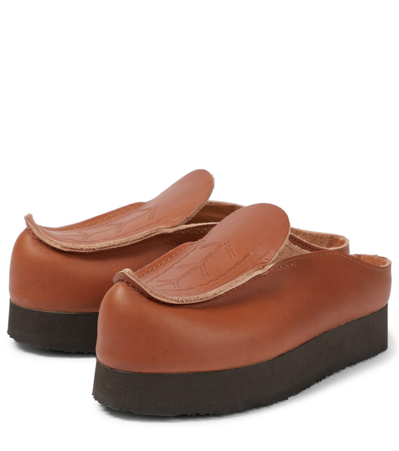 Acne Studios - x Kero Bero leather platform mules Acne Studios