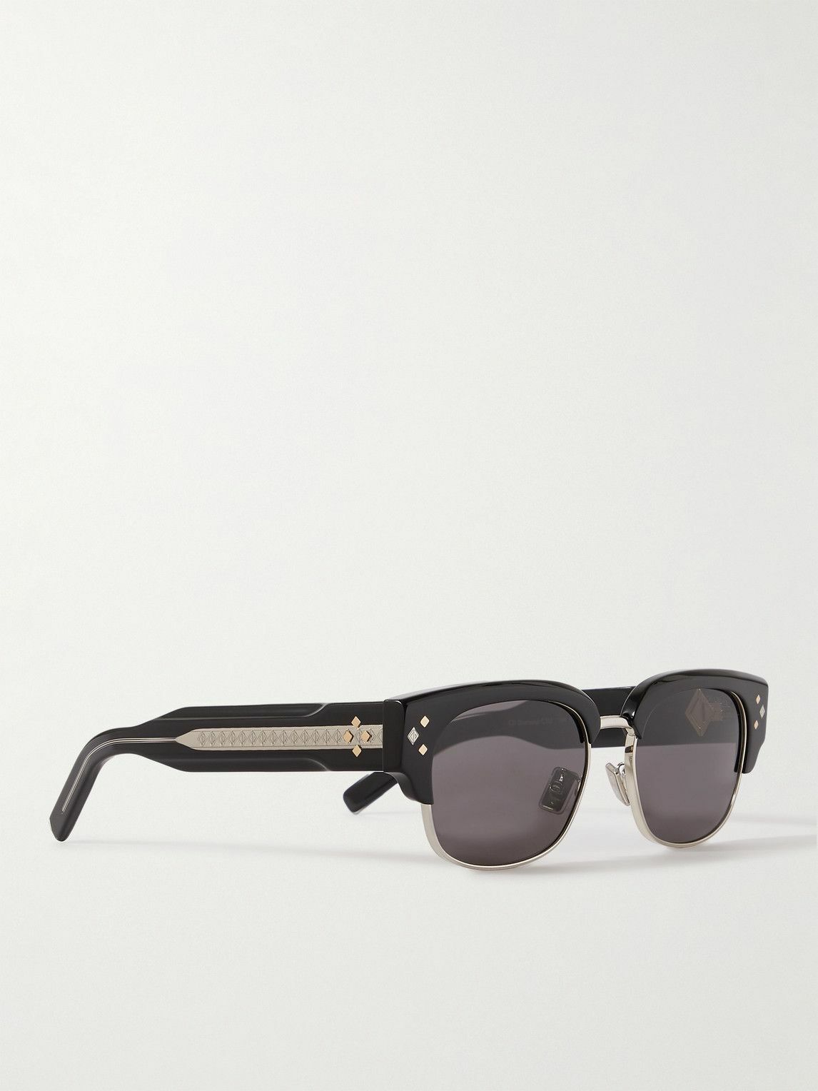 Dior Eyewear - CD Diamond C1U D-Frame Acetate and Silver-Tone ...