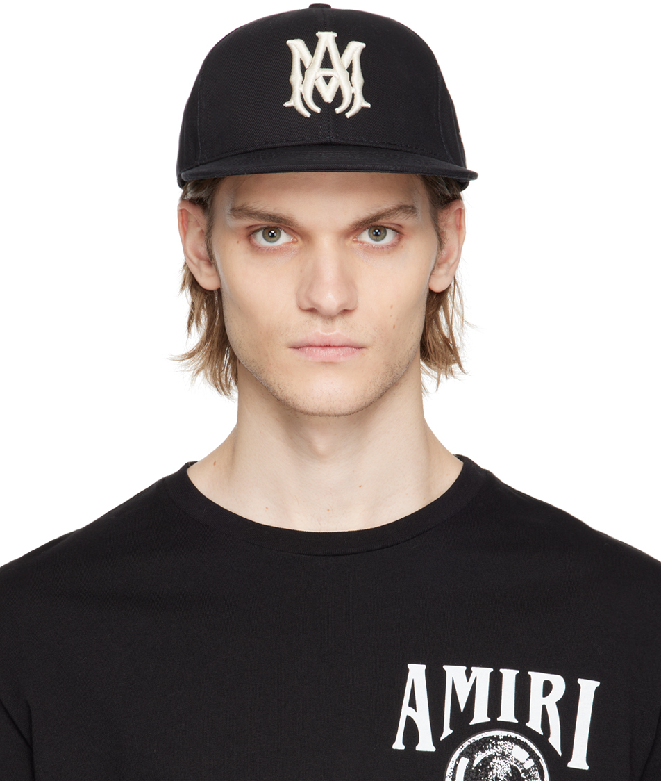 AMIRI Black 'M.A.' Fitted Cap Amiri
