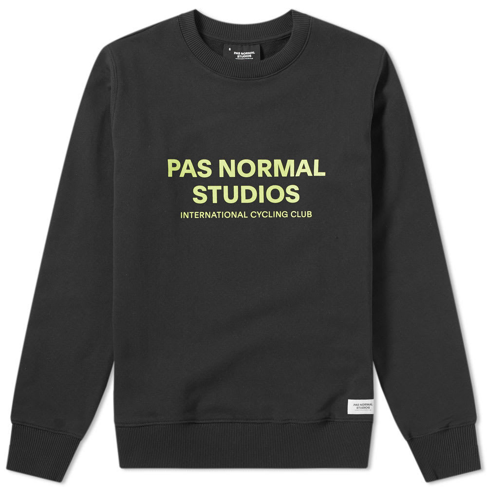 Pas Normal Studios Logo Crew Sweat Black Pas Normal Studios