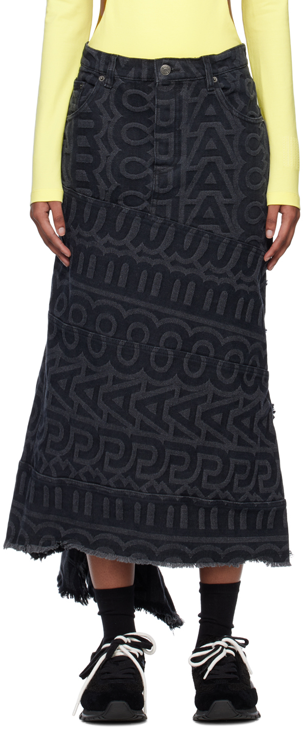 Marc Jacobs Black 'The Monogram' Midi Skirt Marc Jacobs