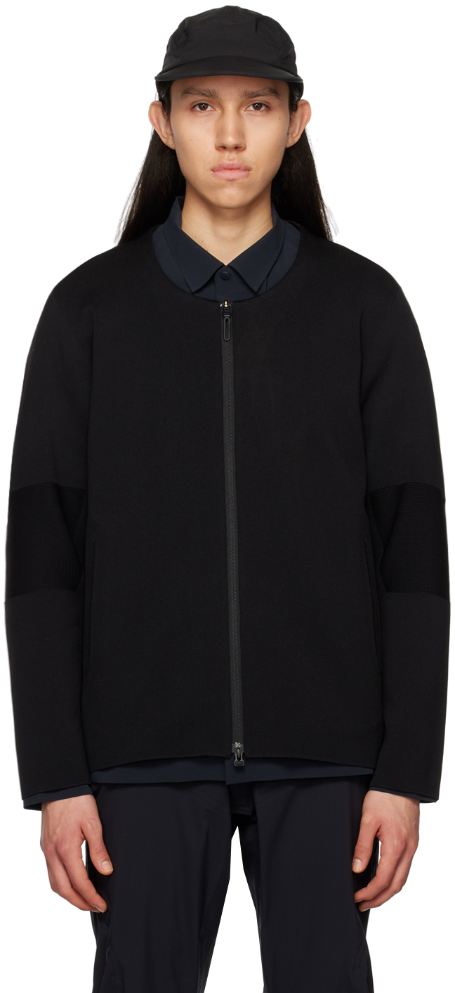 Descente ALLTERRAIN Black FusionKnit Cardigan Descente ALLTERRAIN