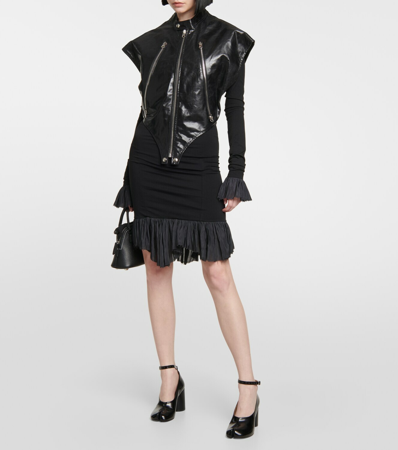 MM6 Maison Margiela - Leather jacket MM6 Maison Margiela