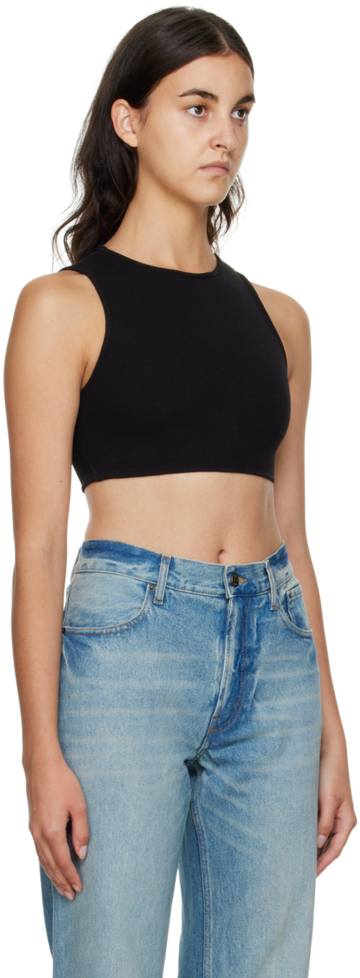GAUCHERE Black Cropped Tank Top GAUCHERE