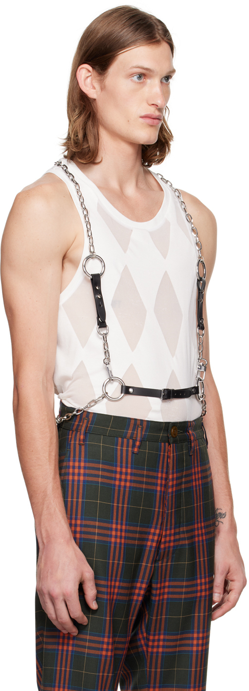 Vivienne Westwood Black & Silver Orb Chain Harness Vivienne Westwood
