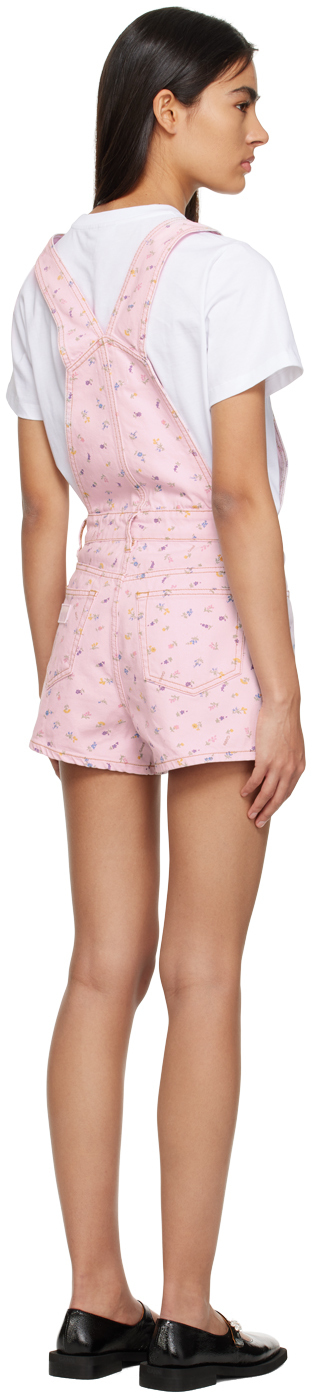 GANNI Pink Floral Overalls GANNI