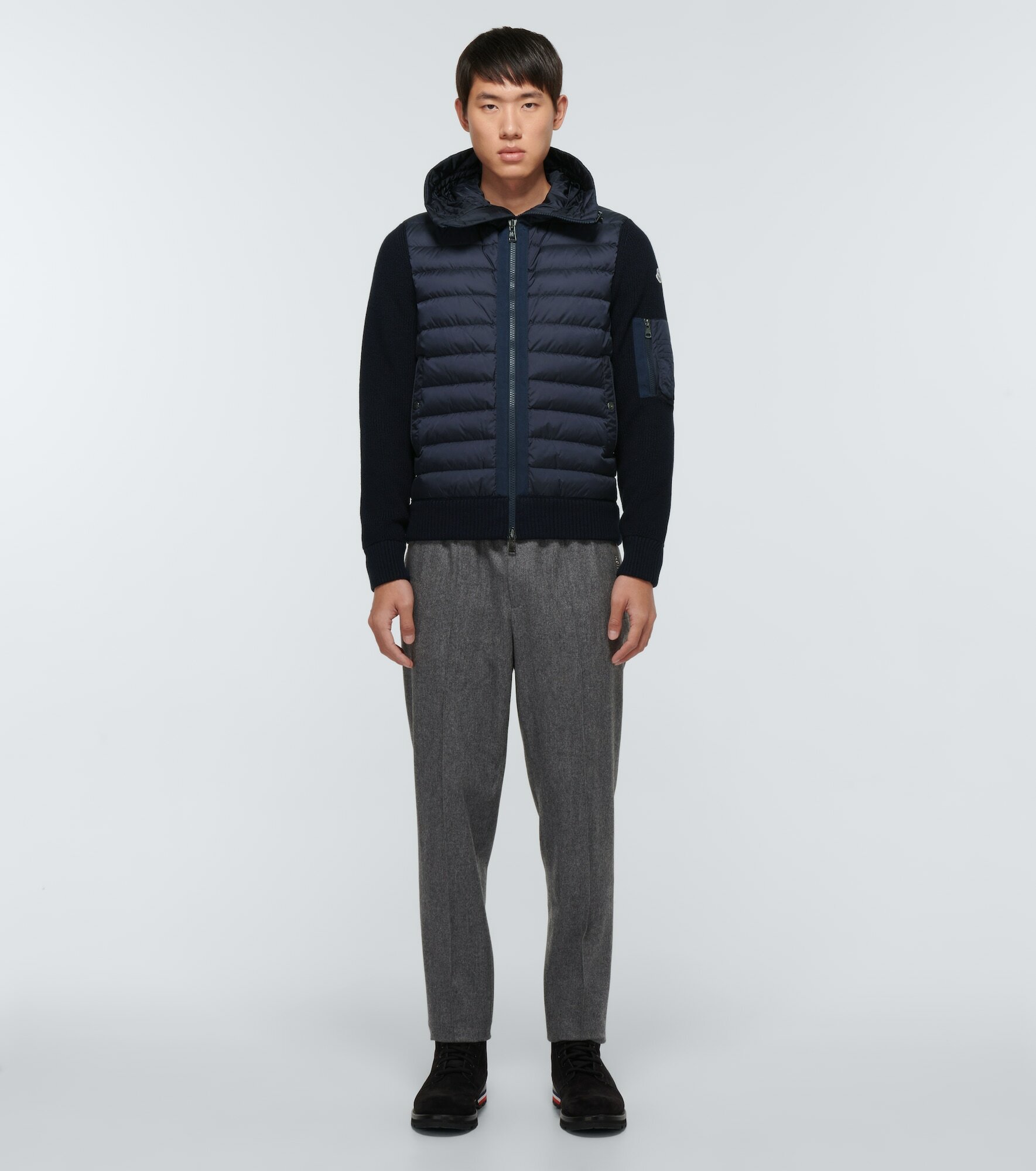 Moncler - Tricot panelled jacket Moncler