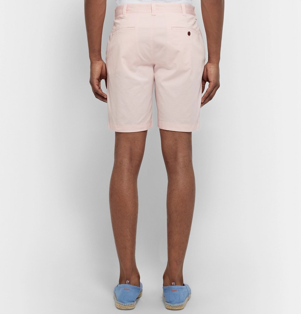 J Crew Stanton Slim Fit Stretch Cotton Twill Shorts Men Pink J Crew